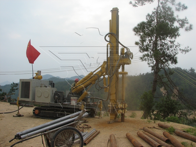 GL-6000S Hydraulic 200M depth pneumatic DTH Construction Drilling Rig