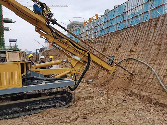 GM-6A Crawler Soil Nailing Construction Drilling Rig