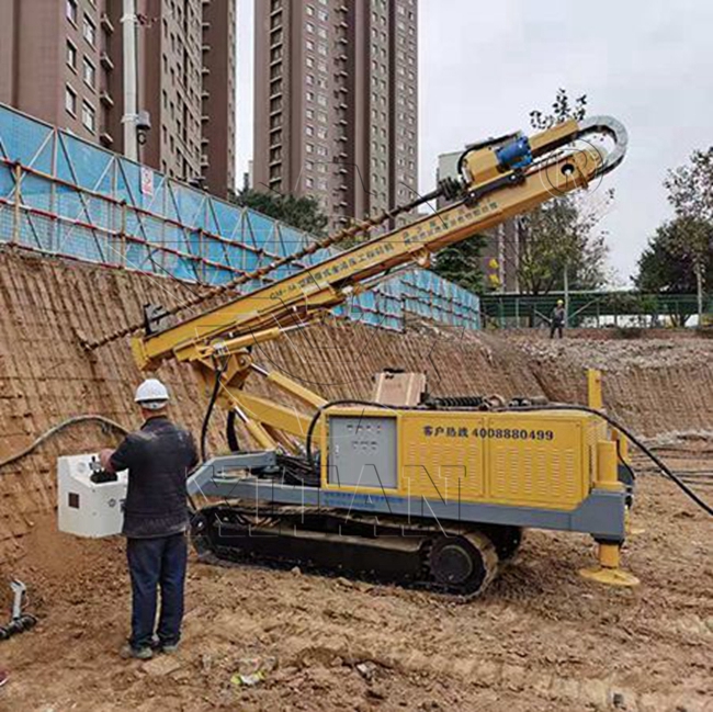 GM-6A Crawler Soil Nailing Construction Drilling Rig