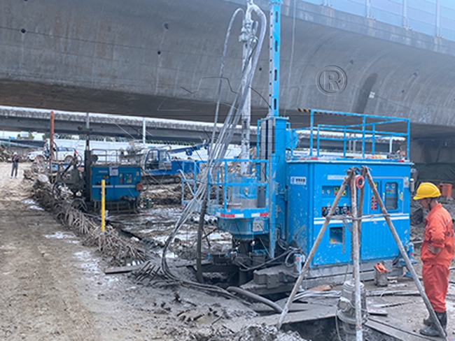 DGZ-150B High Pressure Concrete Column Super Jet Grouting Drilling Rig