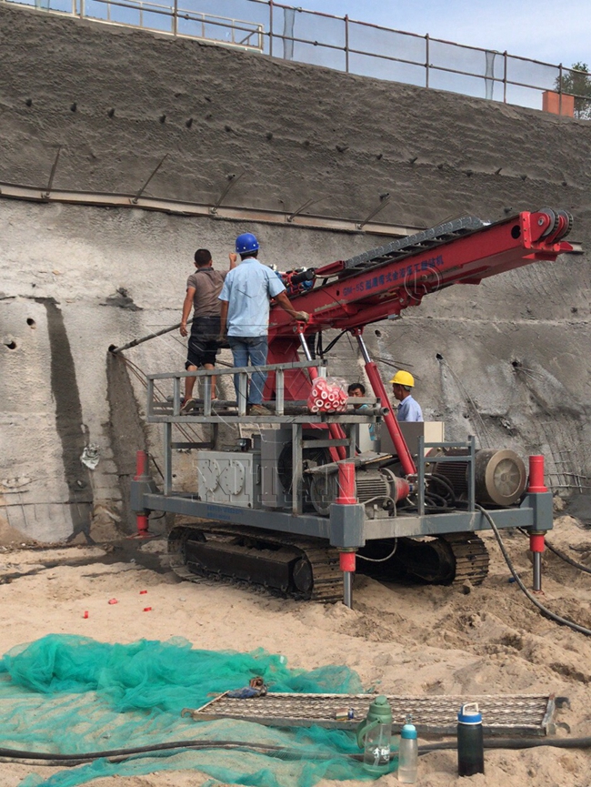 Deep Foundation Lifting Type Anchoring Drilling Rig For Soil Slope ...